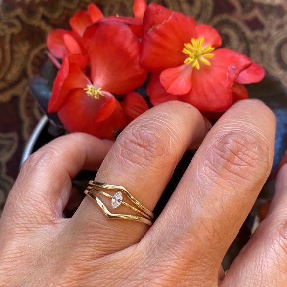 Jewelry | New 14k Real Gold Oval Promise Ring Engagement Ring | Poshmark